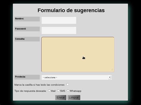 Ofimática Css Formulario Con Estilo