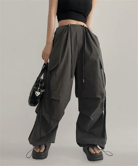 unisex color 캐스퍼 투웨이 파라슈트카고팬츠 에이블리