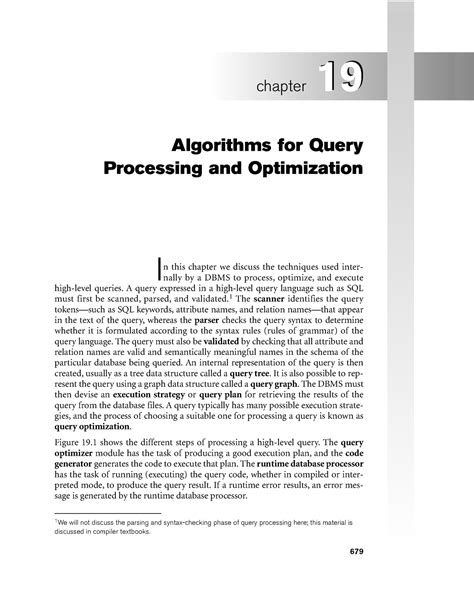 Database Management System Concepts And Advancements 679 Algorithms