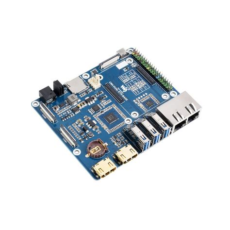 Dual Gigabit Ethernet Base Board Designed For Raspberry Pi Cm4 Pishop Ca