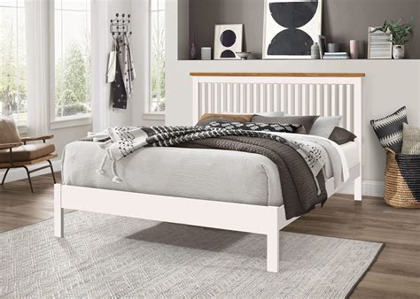 Goodwood White Solid Wood Frame Crediton Beds