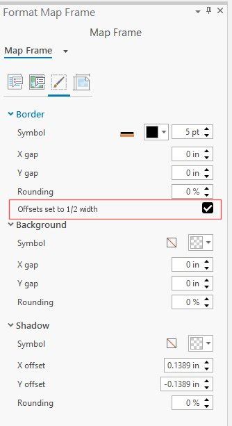 Borders Widths And Automatic Offset Esri Community