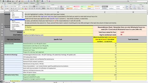 Workload Analysis Excel Template Dremelmicro