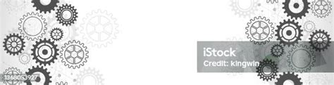 배너 디자인 템플릿 또는 웹 사이트 헤더입니다 톱니바퀴와 기어 휠 메커니즘 디지털 기술 및 엔지니어링 설계를 위한 개념과 아이디어 기계 공학의 추상적 기술적 배경 벽 시계에