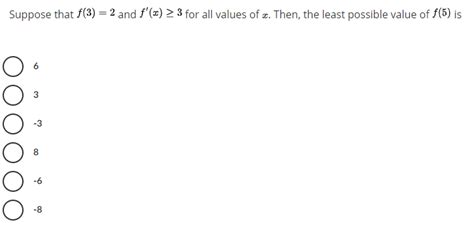 Solved Suppose That F 3 2 And F X 3 For All Values Of X Chegg Com