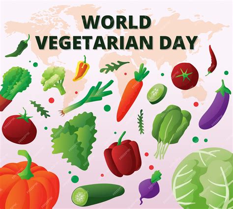 채식 건강 식품 비건 일러스트 배경 프리미엄 벡터