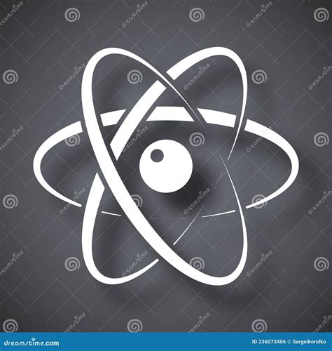 Vector Atom Model Icon Stock Vector Illustration Of Proton 236073406