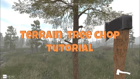 Unity Terrain Tree Chop Tutorial In 5 Minutes Youtube