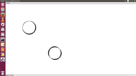Java Applet Program Bold Circle Issue Stack Overflow