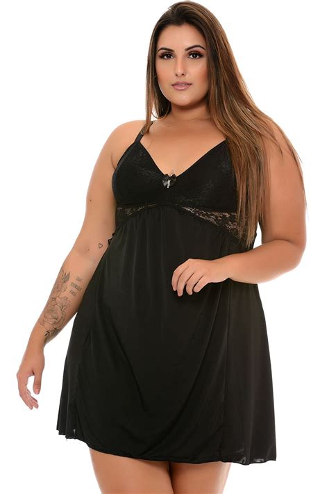 Camisola Plus Size Sem Bojo Vk Moda Plus Size