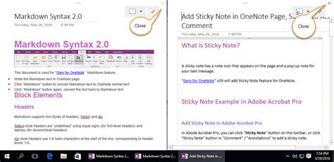 Tile 2 OneNote Pages Side By Side Makes Easy To Comparing Office OneNote Gem Add Ins