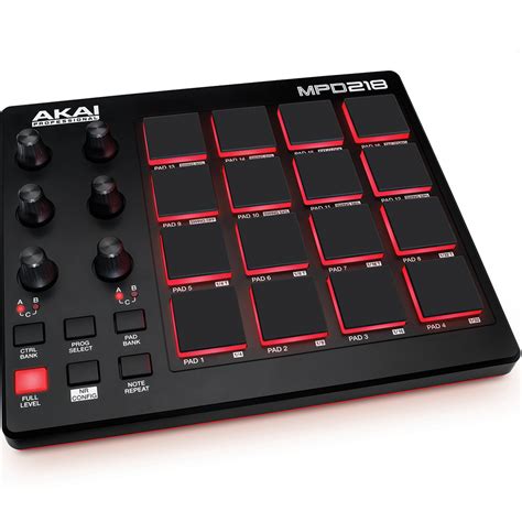 Akai MPD218 USB MIDI Pad Controller The Disc DJ Store
