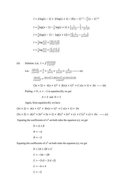 Integration Using Partial Fraction Or Rational Fraction Fully Solved Pdf Physics Science