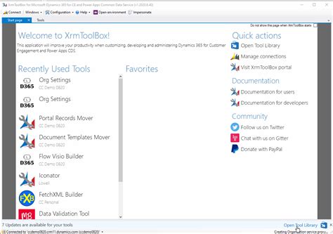 D365 Org Db Settings Xrmtoolbox Addon
