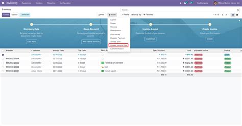 How To Add A Button Inside Action Menu In Odoo 15