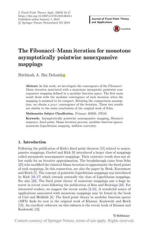 The Fibonaccimann Iteration For Monotone Asymptotically Pointwise Nonexpansive Mappings