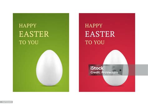 해피 부활절 3d 닭고기 달걀 수직 인사말 카드 세트 디자인 템플릿 현실적인 벡터 부활제에 대한 스톡 벡터 아트 및 기타 이미지 부활제 인사장 0명 Istock