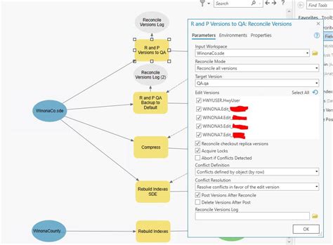 solved model builder updates edit version information esri community