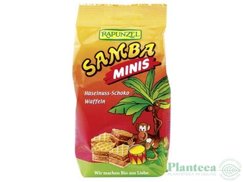 Napolitane Alune Ciocolata Minis Samba Eco 100g Rapunzel Pret 15 6