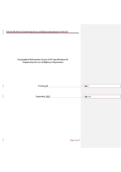 Pdf Gis Specifications For Engineering Surveys Of Highways · Gis Specifications For