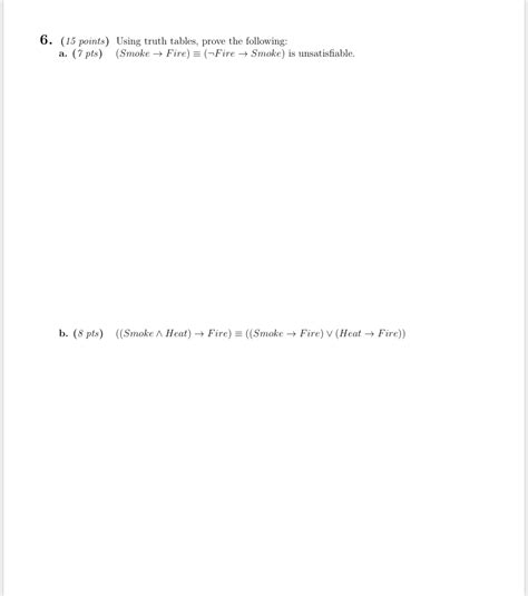 Solved 15 ﻿points ﻿using Truth Tables Prove The