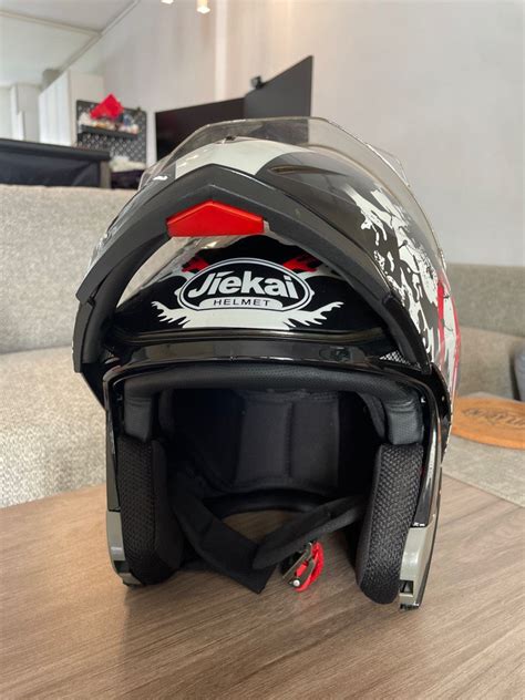 Jiekai helmet XL, Motorcycles, Motorcycle Accessories on Carousell