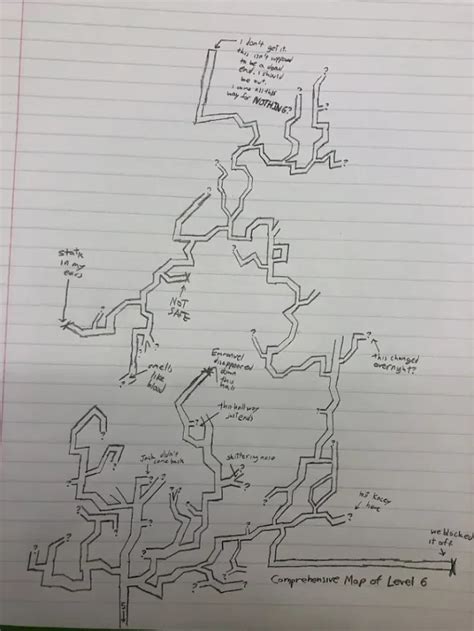 后室level5 level6地图