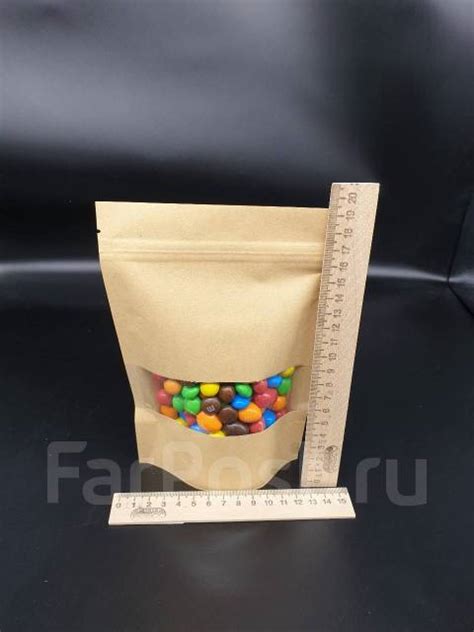 Пакет с окошком и зип-замком, новый, в наличии. Цена: 10₽ во Владивостоке
