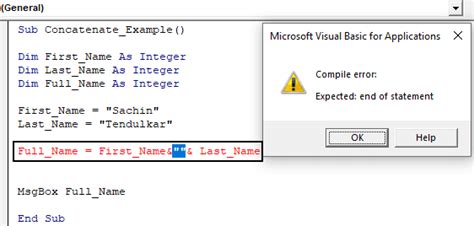 Vba Concatenate How To Concatenate Strings Together In Vba