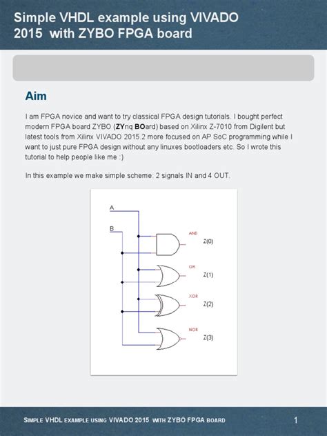 Vhdlzybo 1 Pdf Vhdl Field Programmable Gate Array