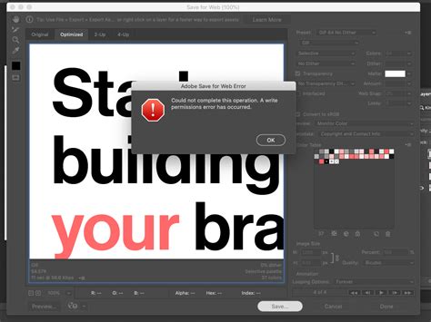 Re Cant Export S Because Of Write Permissions Adobe Community