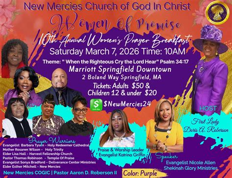 New New Mercies Women Of Promise 10th Annual Prayer Breakfast2026