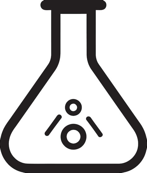 Erlenmeyer Flask Vector Illustration With Detailed Scale Markings For Accurate Representation