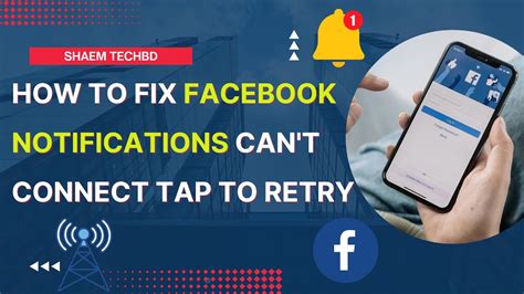How To Fix Facebook Notifications Cant Connect Tap To Retry Youtube