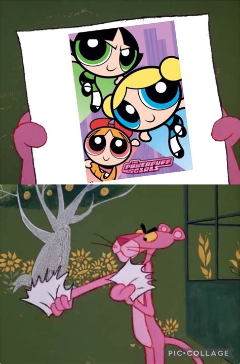 Pink Panther Hates The Powerpuff Girls 1998 By Powerpuffgirls Hater On