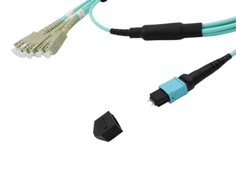 119500 Sc Mtp To 6 X Sc Simplex Om3 Multimode Fiber Optic Cable 1m