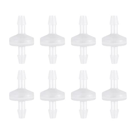 8 Pcs 1 4inch Check Valve 6mm Pvdf One Way Valve Inline Check Valve Non