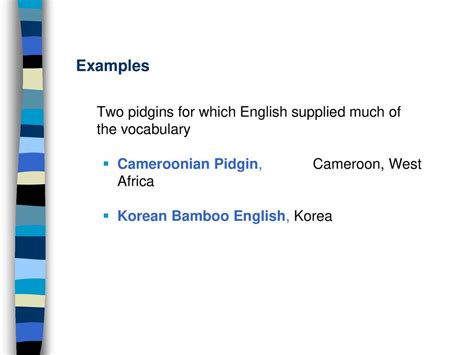 Chapters 3 And 4 Pidgins And Creoles And Codes Ppt Download