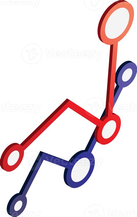 Circle Graph Illustration In 3d Isometric Style 14375290 Png