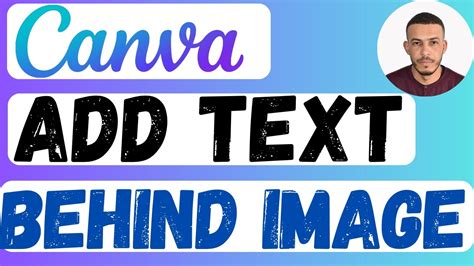 How To Add Text Behind Image In Canva Canva Tutorial For Beginners Youtube