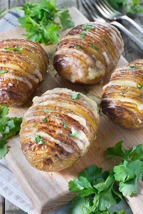 Cheesy Hasselback Potatoes Charlottes Lively Kitchen