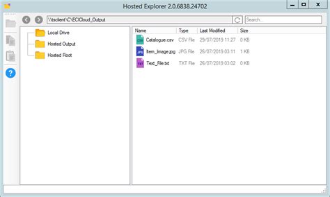 Hosted Explorer