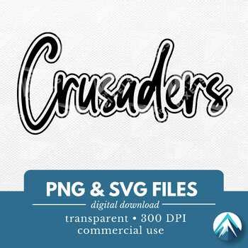 Crusaders Clipart Images Png And Svg Graffiti Font School Sports