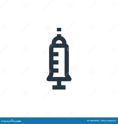 Injection Vector Icon Isolated On White Background Outline Thin Line Injection Icon For