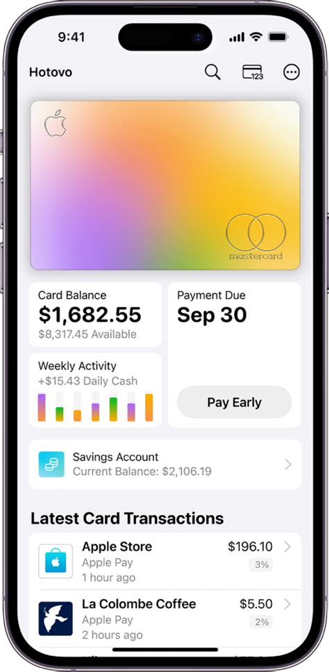 Nastavenie a používanie karty Apple Card na iPhone (len pre USA ...