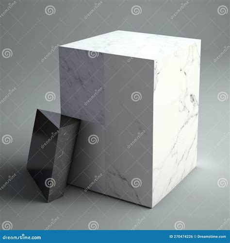 Cuboid With Six Faces Podium Empty Showcase For Packaging Product Presentation AI Generation