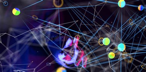 Global Network Blockchain Neural Networks And Artificial Intelligence Stock Image Image Of