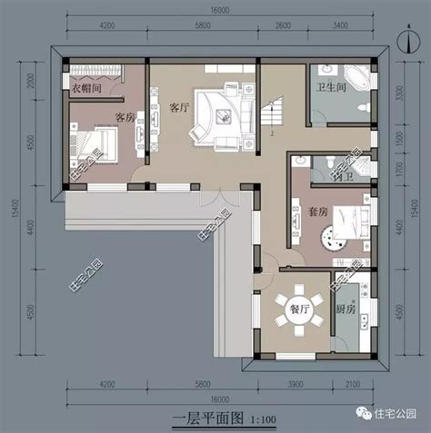 l型自建房户型图 l型二层农村自建房 大山谷图库
