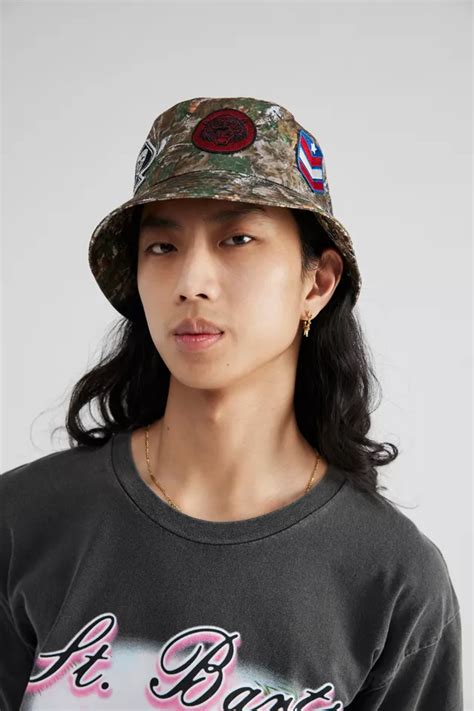 Tree Camo Patch Bucket Hat Urban Outfitters