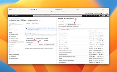 Add Sophos Central Azure Ad